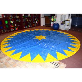 Circus Mat Diameter 5 meters blue/yellow Serrated Edge – Circus-expert ...